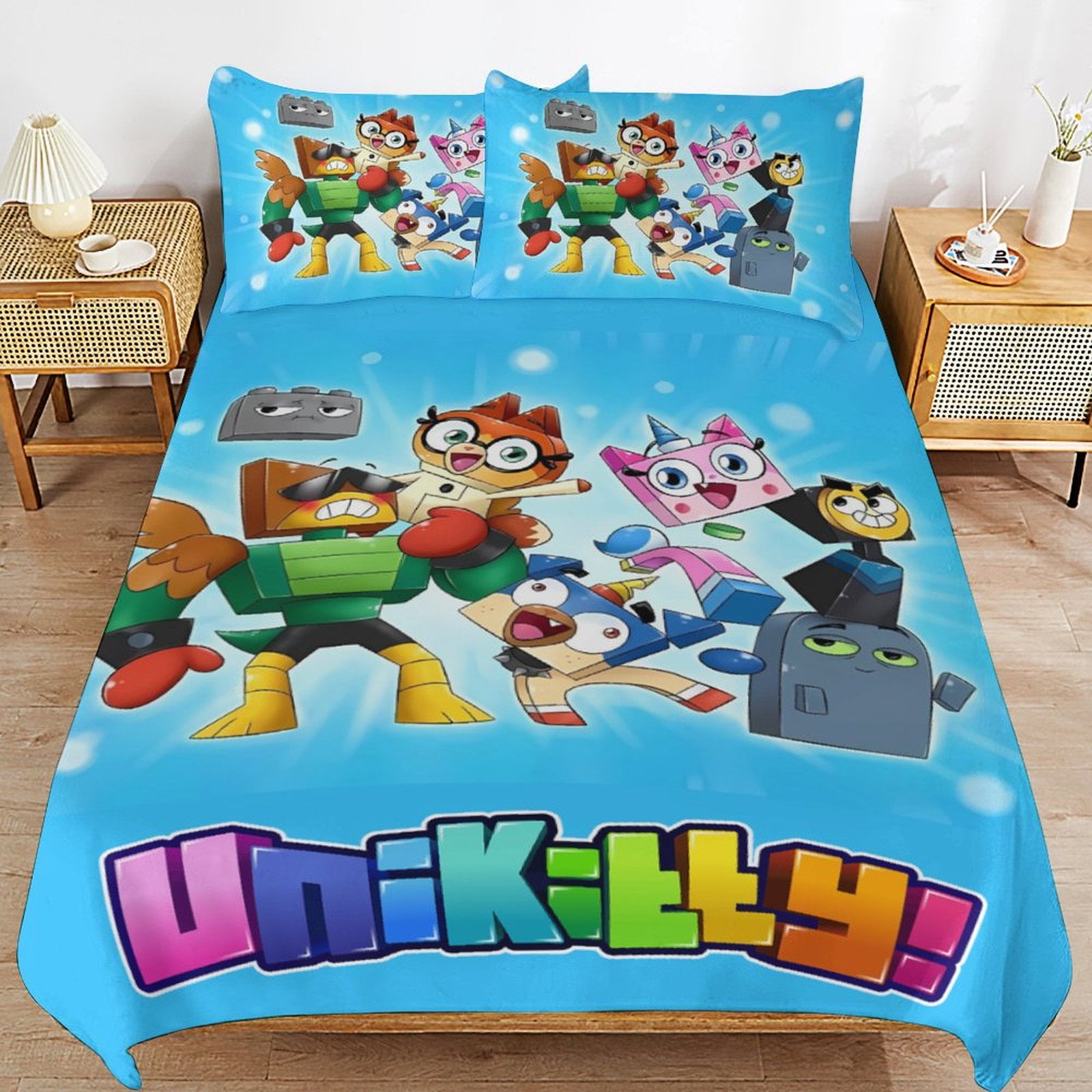 Unikitty! Unikitty! Bed Duvet Cover Microfiber Bedding Sets 3D Printed ...