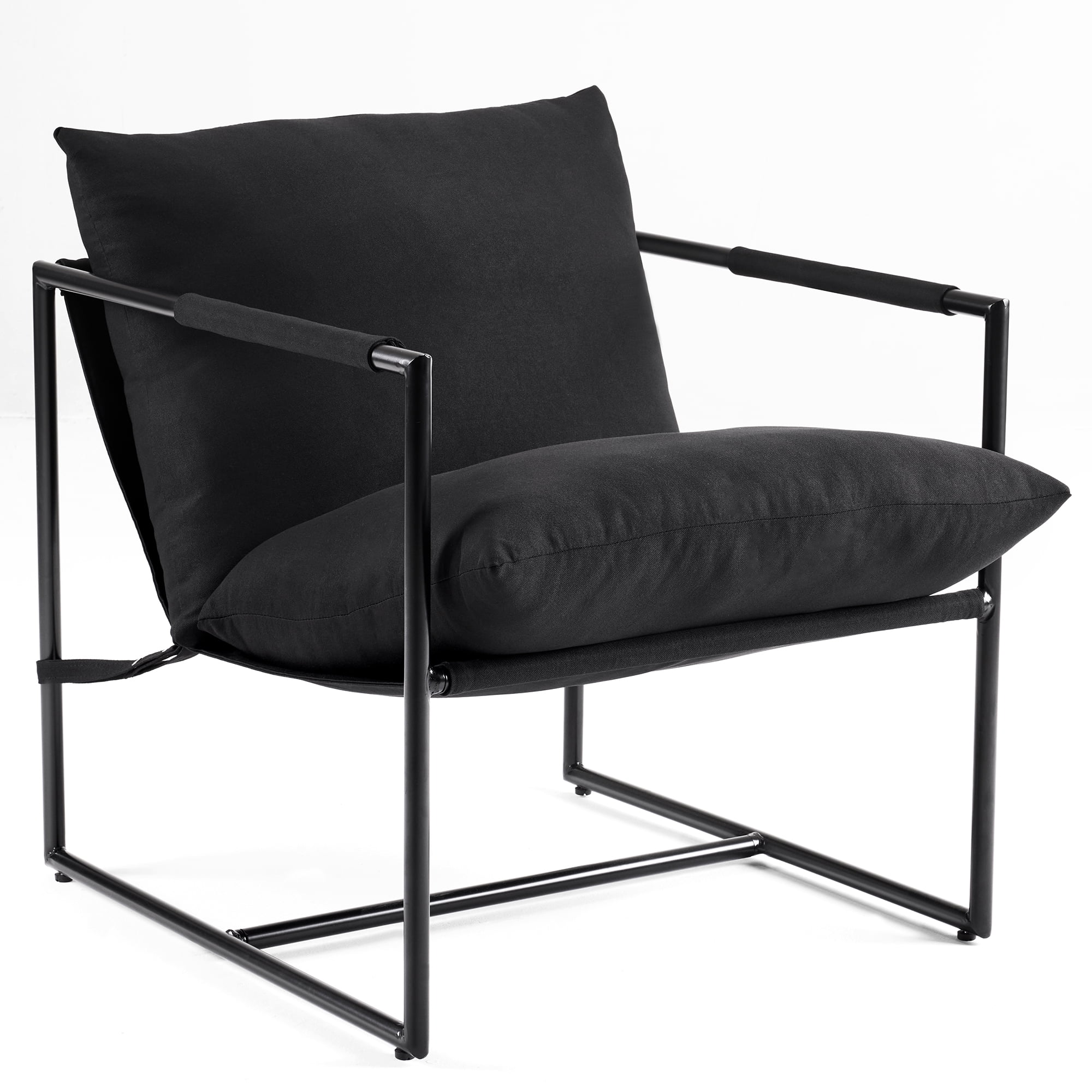 Unikome Basic Livingroom Sling Accent Arm Chair Metal Lounge Chair ...