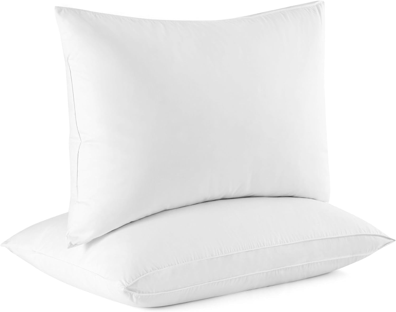 Unikome Soft Filled Firm Goose Down Pillows, Set of 2, Hotel Collection ...