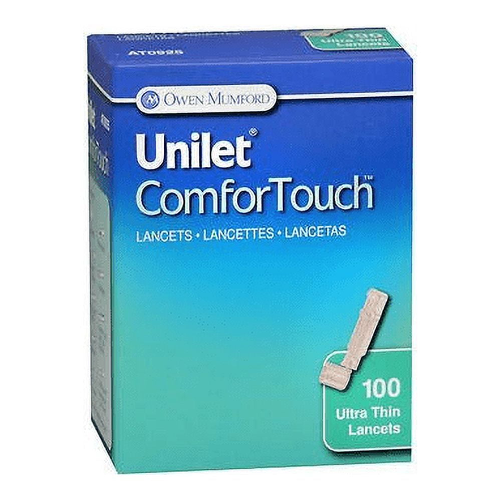 Unilet ComfortTouch Ultra-Thin Compatible Lancets 28 Gauge, 100ct, 6 ...