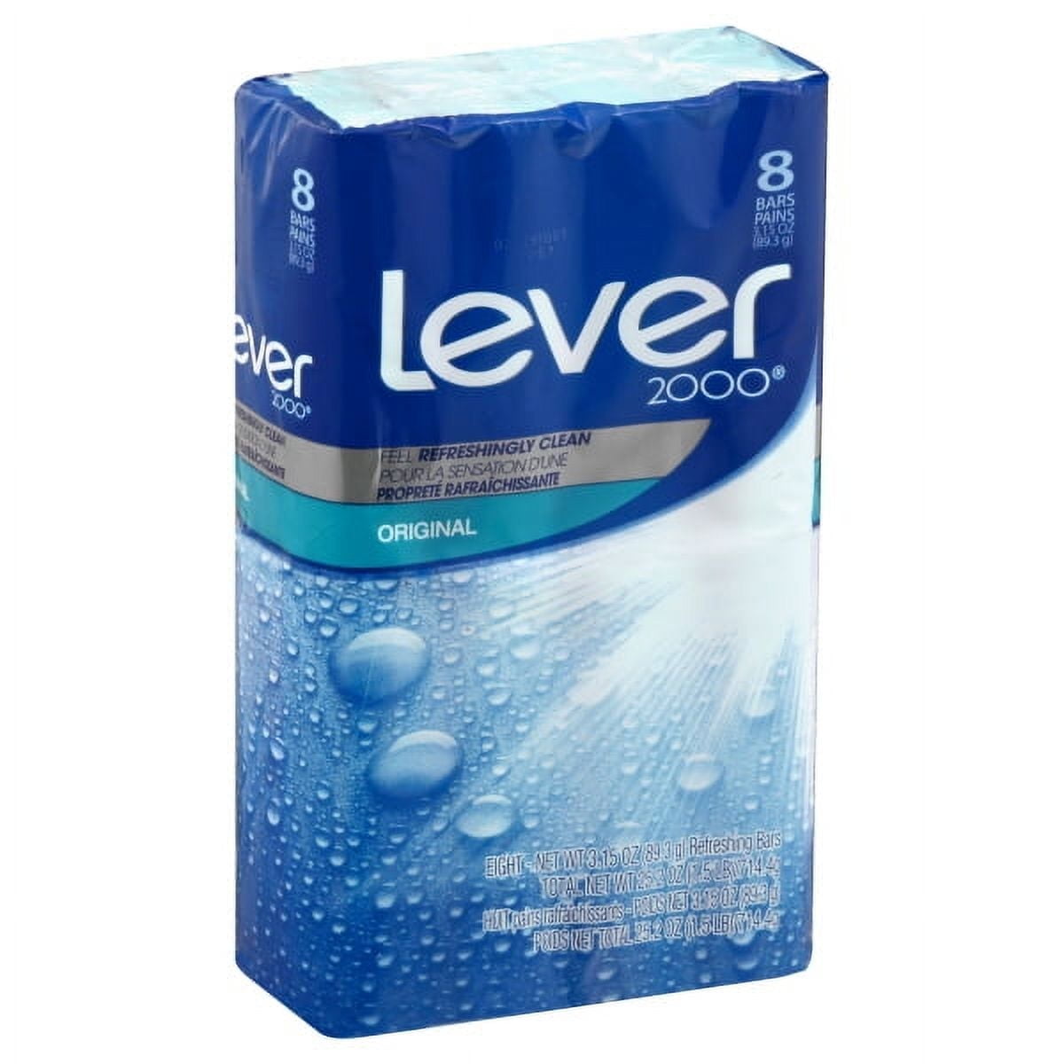 Lever 2000 Refreshing Bar Soap, Original Scent, 8 Count, Gentle for ...