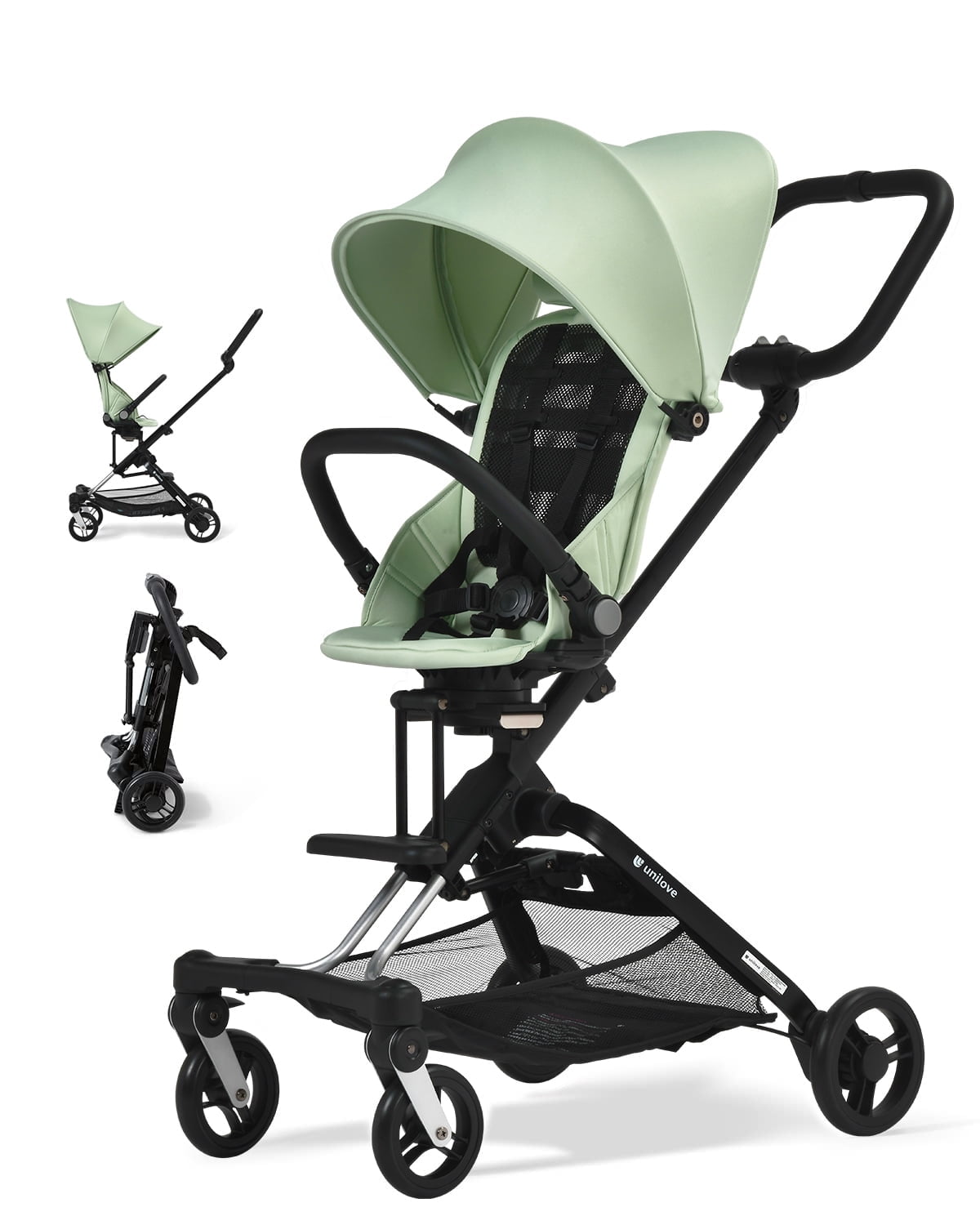 Unilove On The Go Lightweight Travel Stroller with Reversible Toddler ...