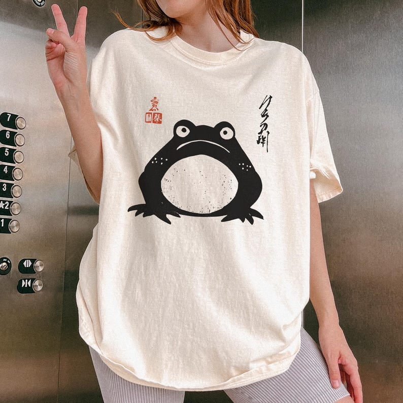 Unimpressed Frog T Shirt Comfort Colors, Grumpy Frog T-Shirt, Matsumoto ...