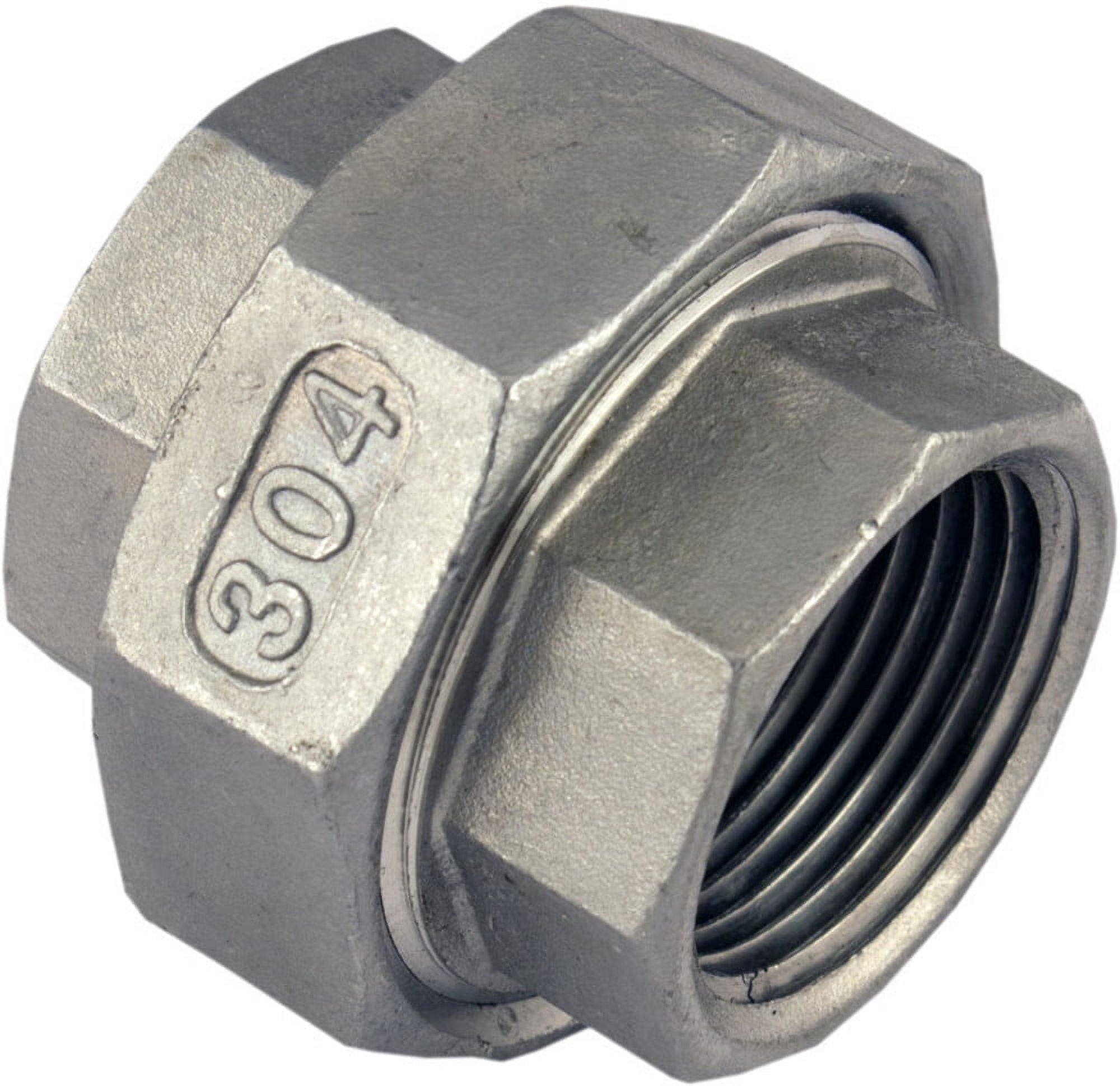 Union 1-1/2" Female NPT Stainless Steel Pipe Fitting, 2 Pack - Walmart.com