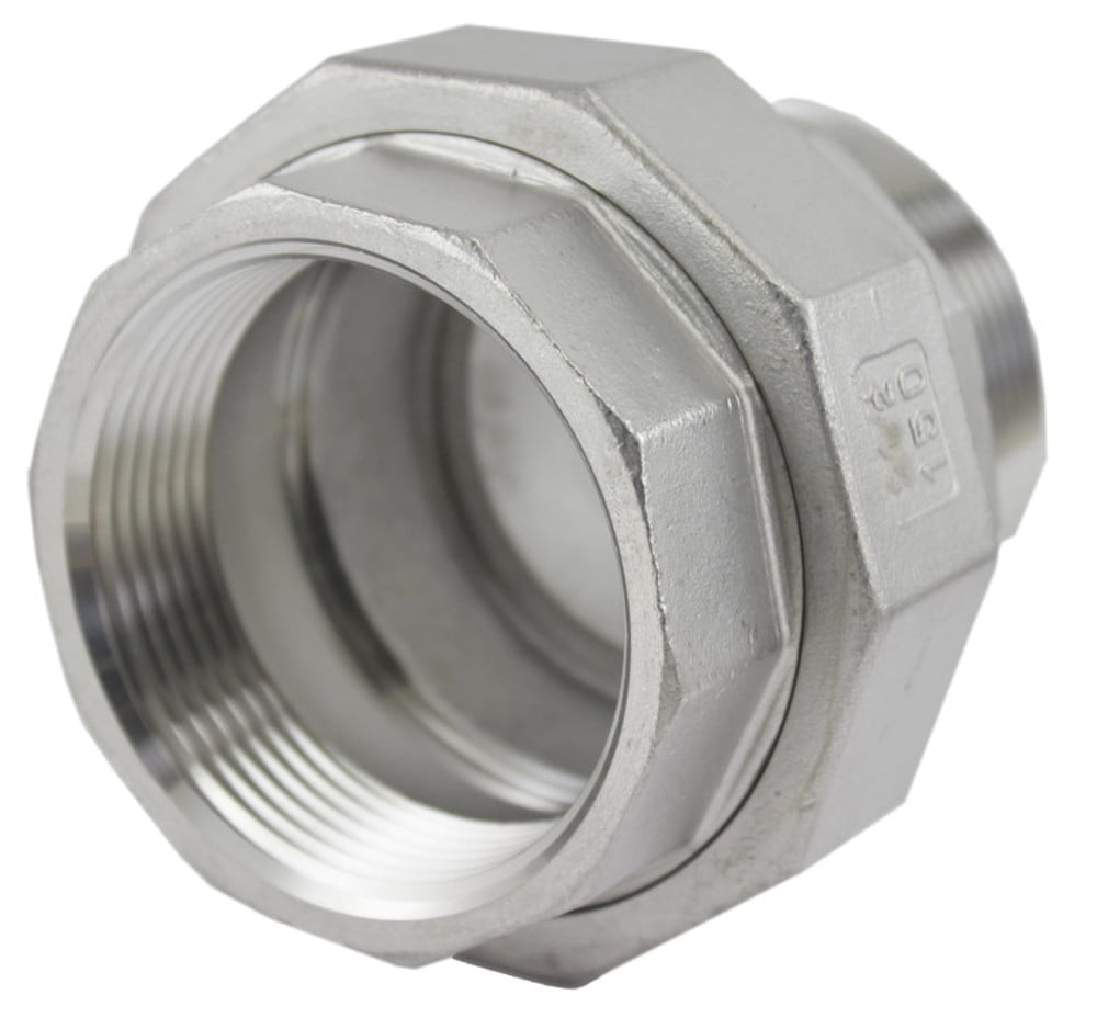 Union 2-1/2" Male x Female NPT Ports Stainless Steel Pipe Fitting, 2 Pack - Walmart.com