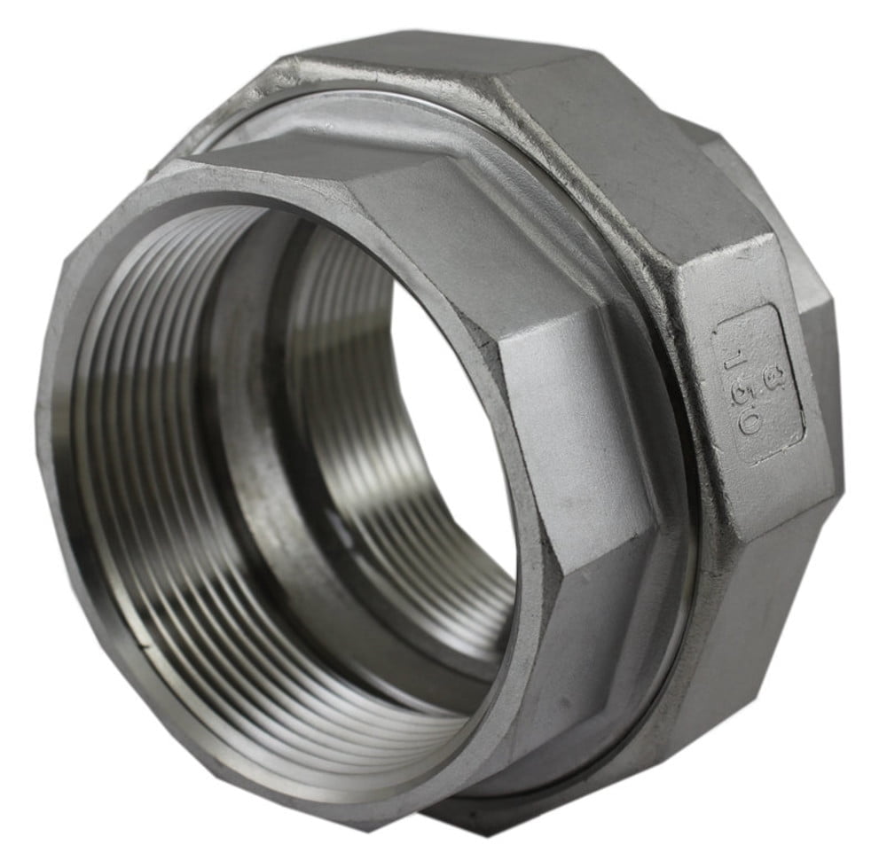 Union 3" Female Ports Stainless Steel Pipe Fitting - Walmart Business ...