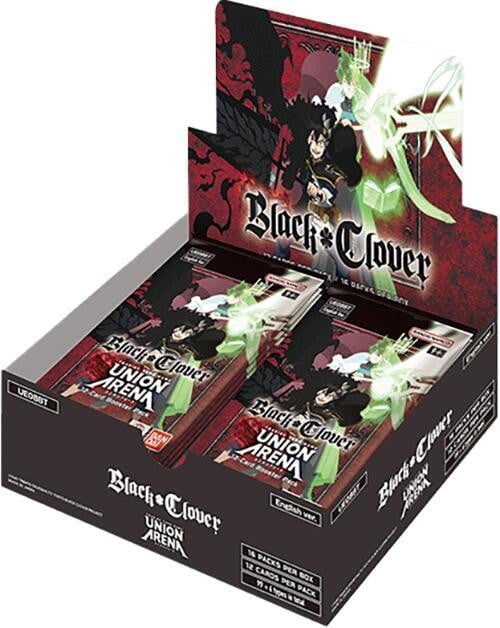 BANDAI HOBBY, Black Clover Booster Box, Union Arena, Includes 16 Packs ...