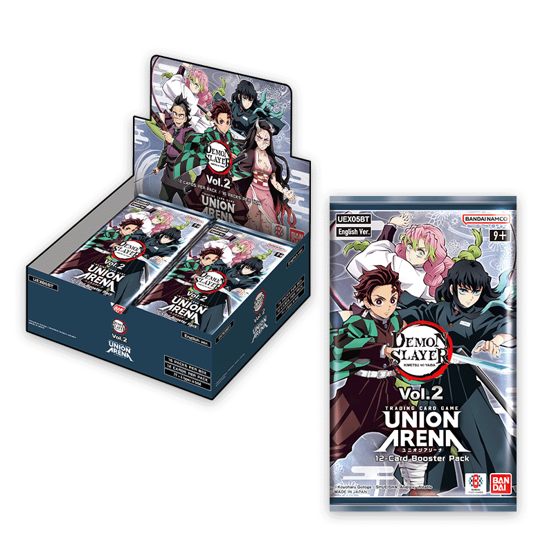Union Arena Card Game: Booster Box: Demon Slayer: Kimetsu No Yaiba Vol. 2 (UEX05BT) - 16 Packs ...