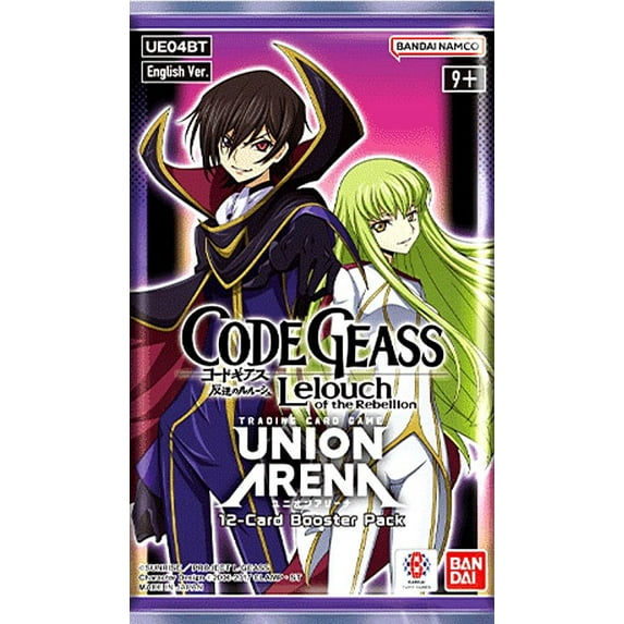 Union Arena TCG Code Geass: Lelouch of the Rebellion Booster Pack (12 ...