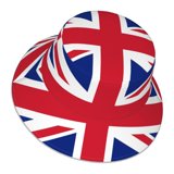 Union Jack All Uk Flag Bucket Hat With Reflective Stripe For Men Women ...