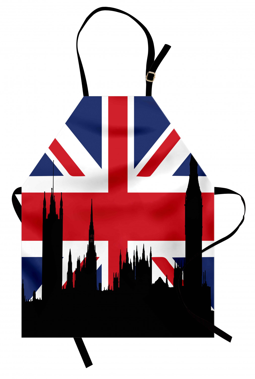 Union Jack Apron Houses of the Parliament Silhouette on UK Flag ...
