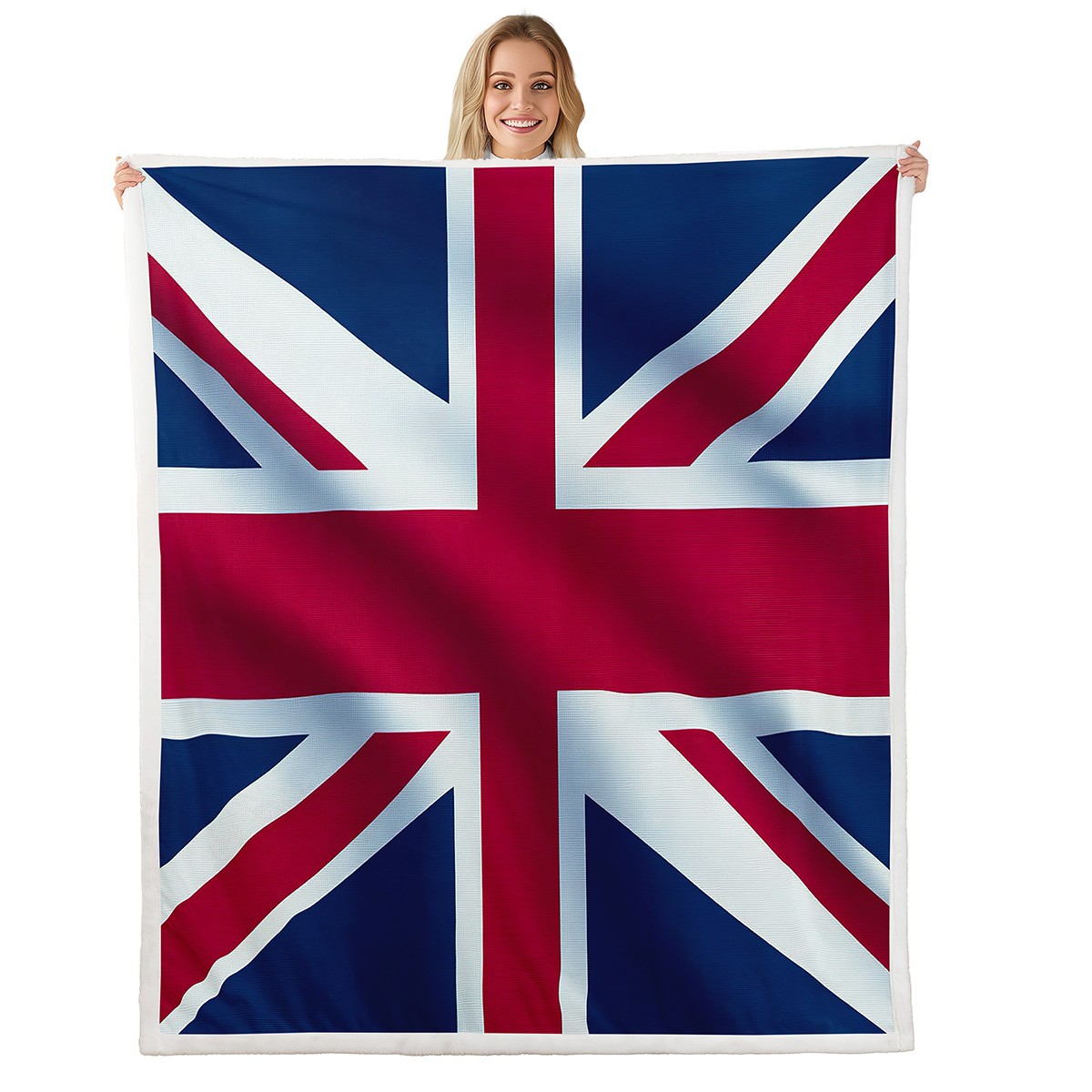 Union Jack Blanket Twin 60x80,Retro United Kingdom Flag Throw Blanket ...