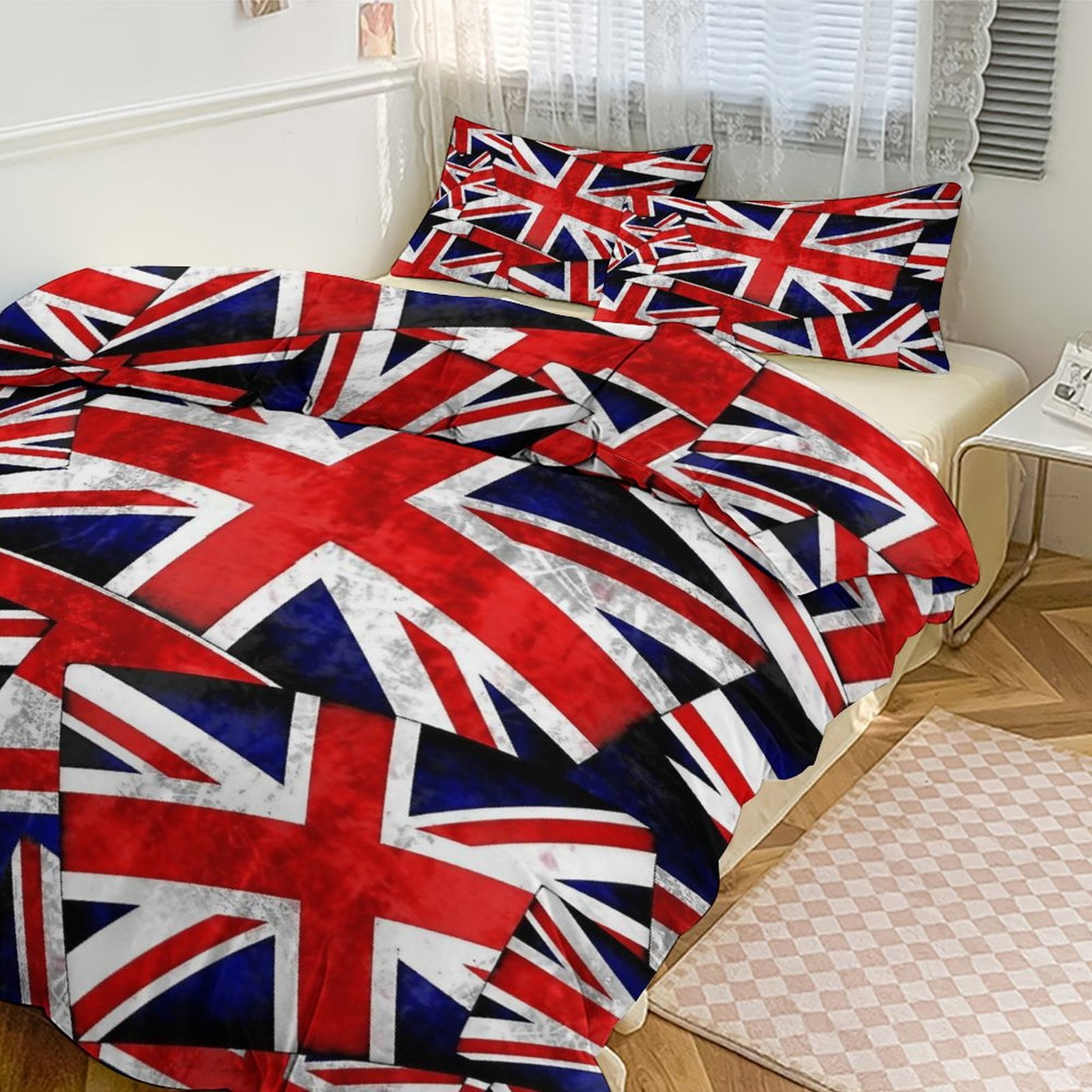 Union Jack British England UK Flag 3 Pcs Soft Bedding Set, Includes 1 ...
