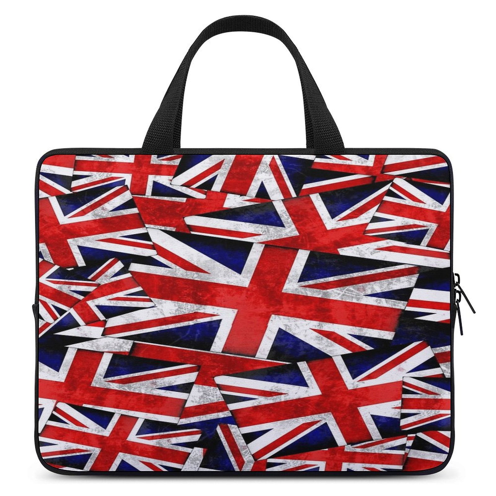 Union Jack British England UK Flag Laptop Bag Women Man 10 12 13 15 17 ...