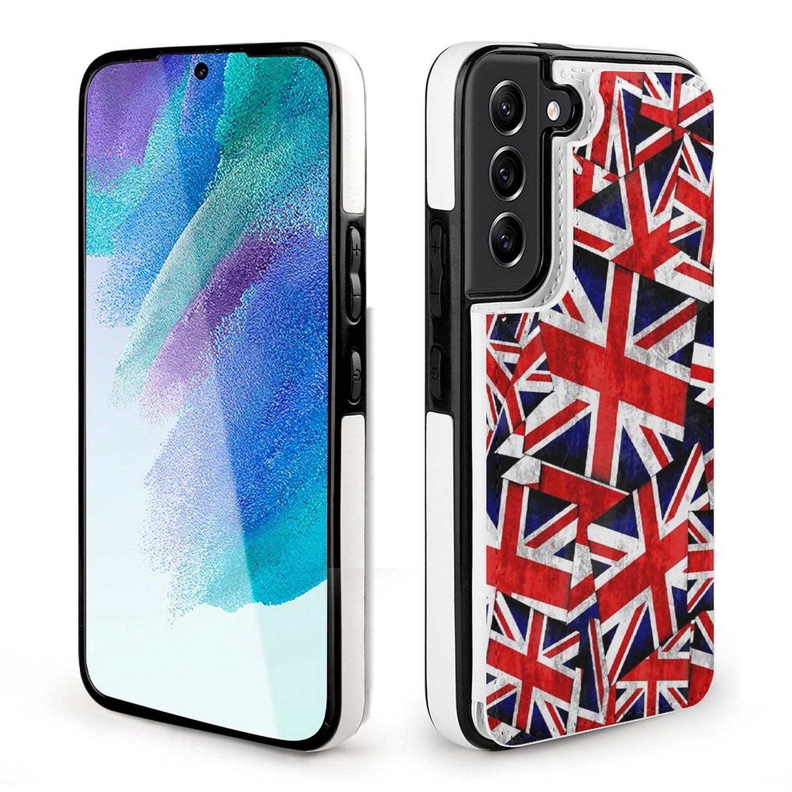 Union Jack British England UK Flag Leather Wallet Case for Samsung ...