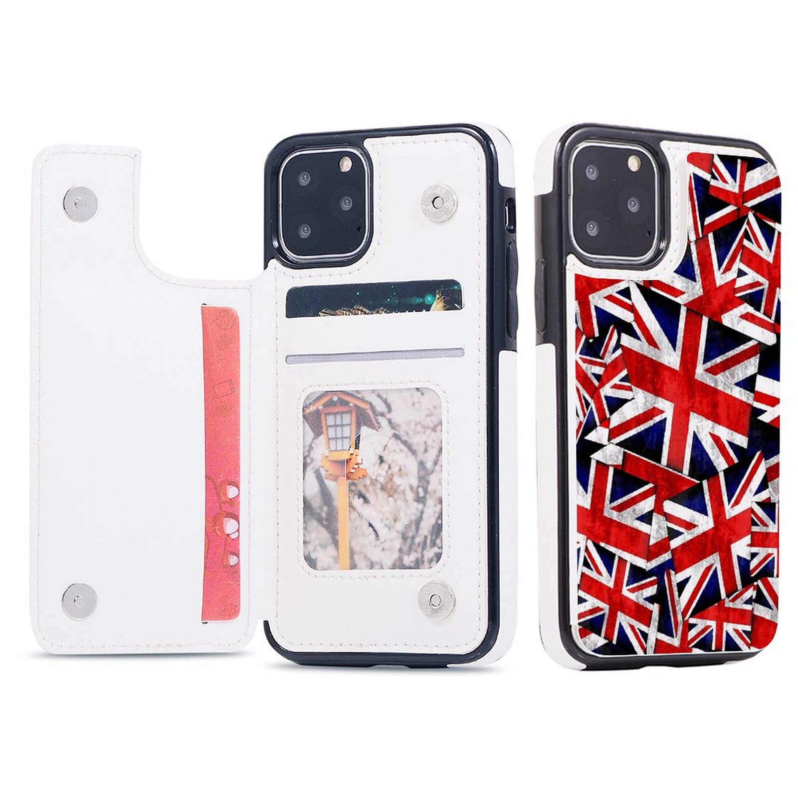 Union Jack British England UK Flag Leather Wallet Case for iPhone 16 15 ...