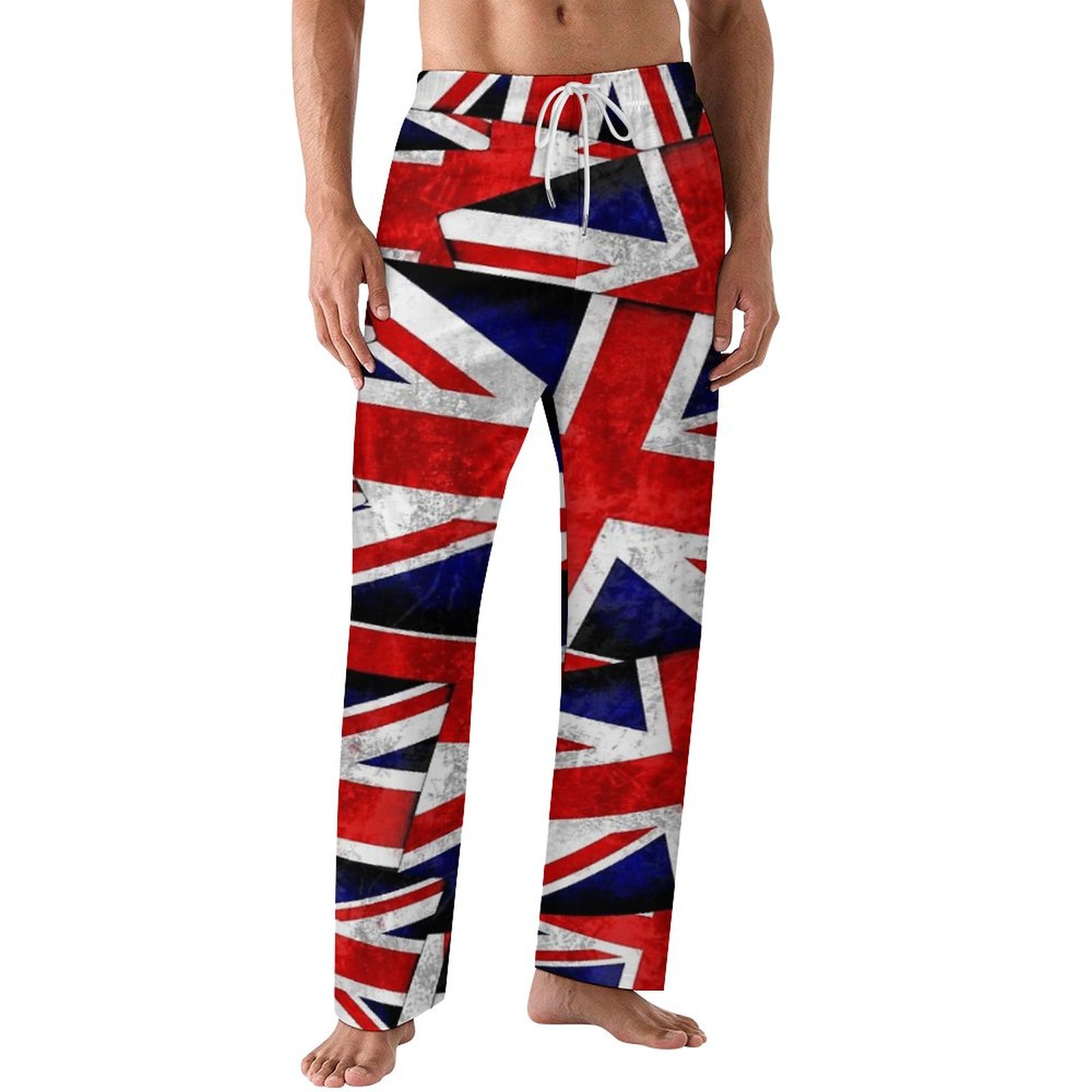 Union Jack British England UK Flag Mens Pajamas Pajama Pants Mens ...