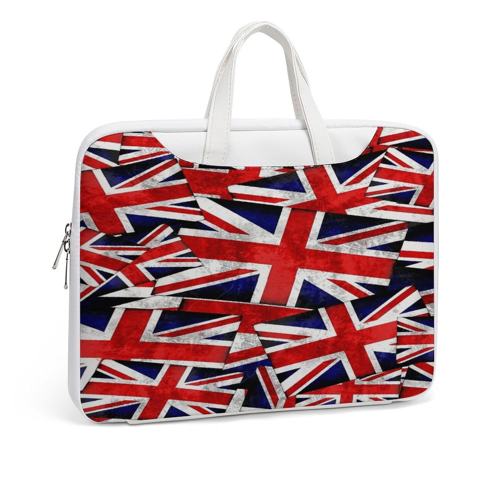 Union Jack British England UK Flag PU Leather Laptop Bag Women Man ...
