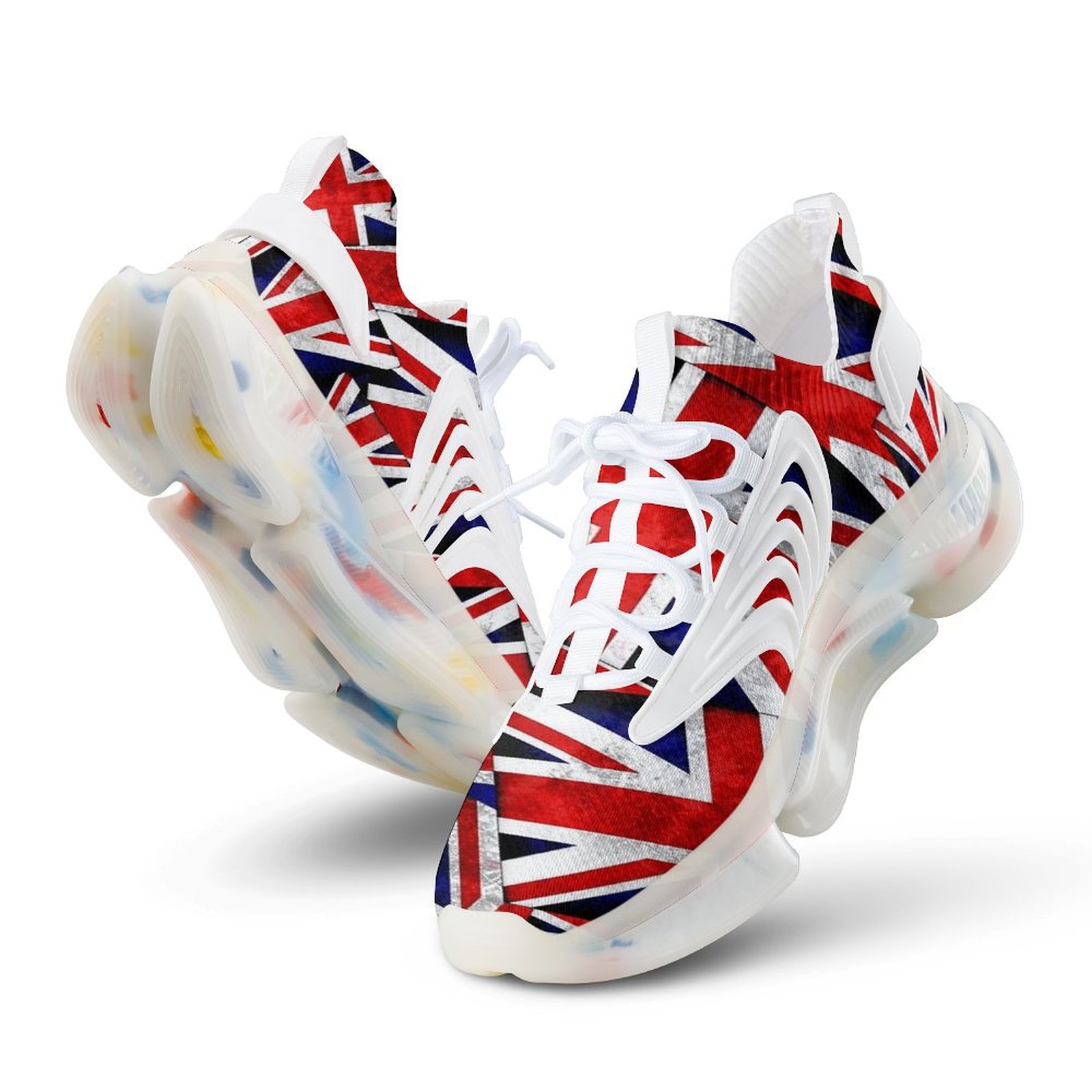 Union Jack British England UK Flag Walking Shoes for Men Woman ...