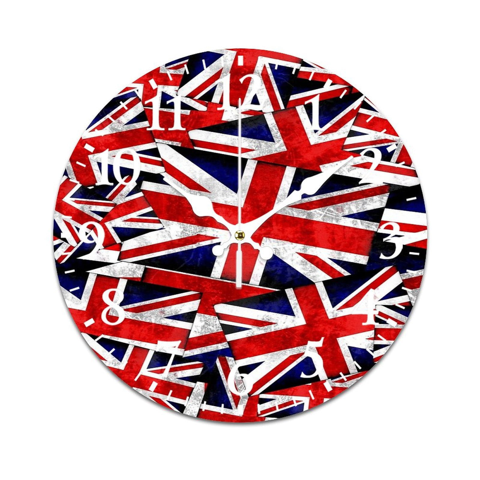 Union Jack British England UK Flag Wall Clock Modern Design Clocks Wall ...