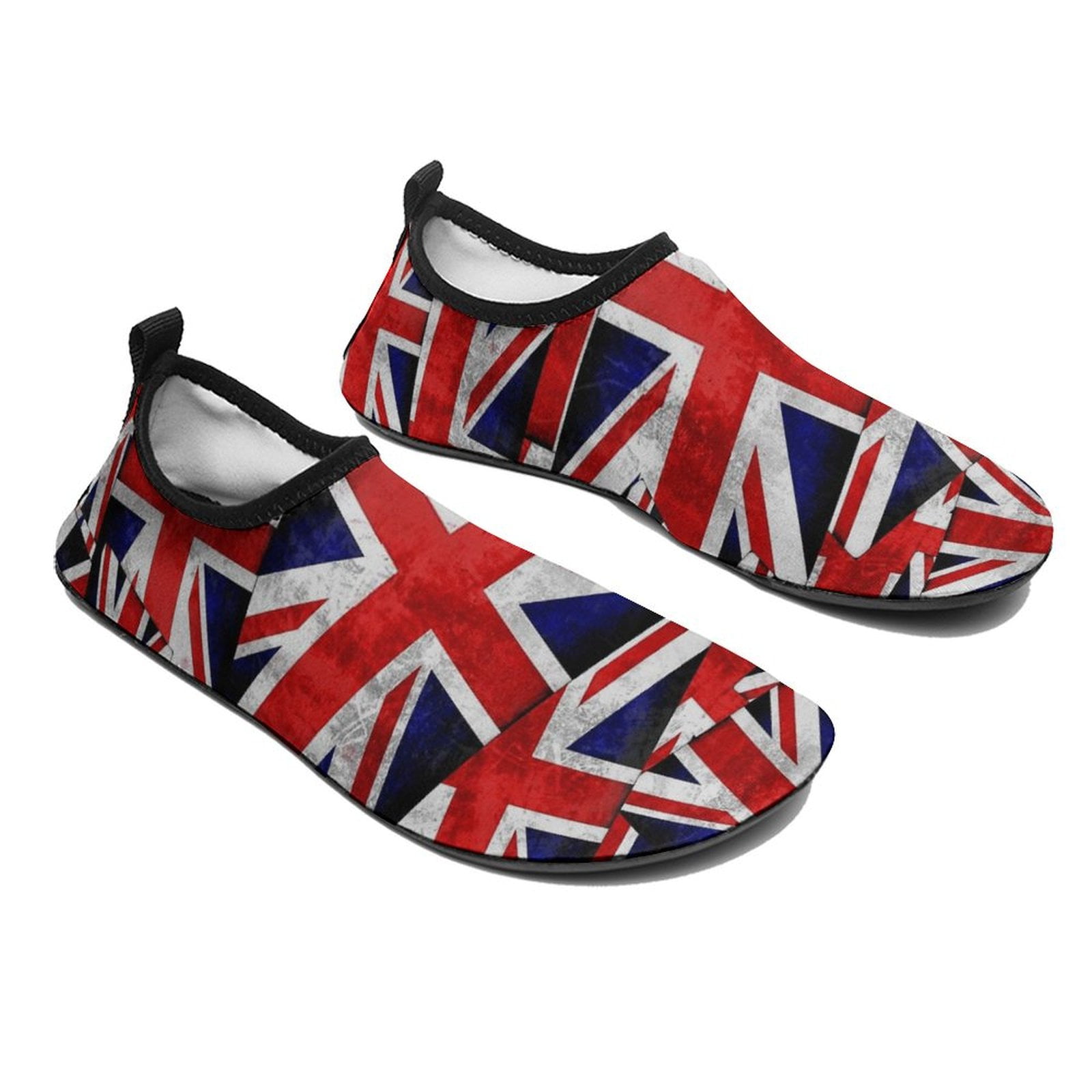Union Jack British England UK Flag Water Shoes Beach Slip-on Shoes for ...