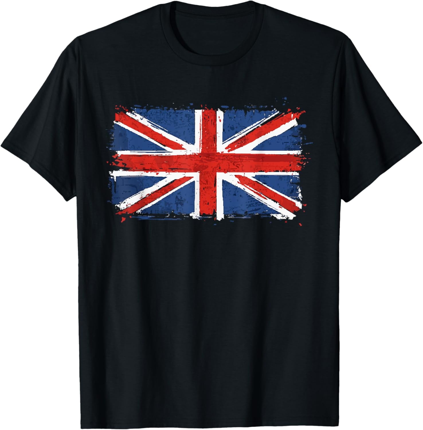 Union Jack British Flag Vintage Grunge Ripped United Kingdom T-Shirt ...