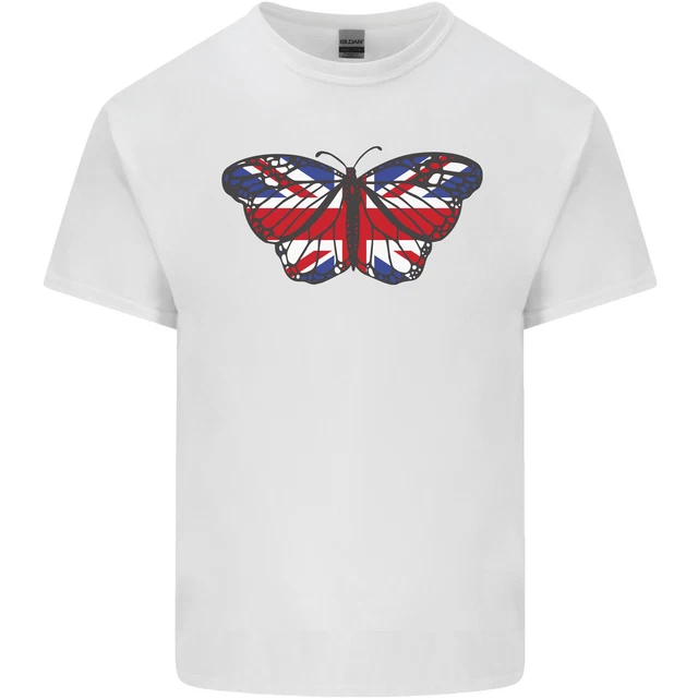 Union Jack Butterfly British Britain Flag T-Shirt - Walmart.com