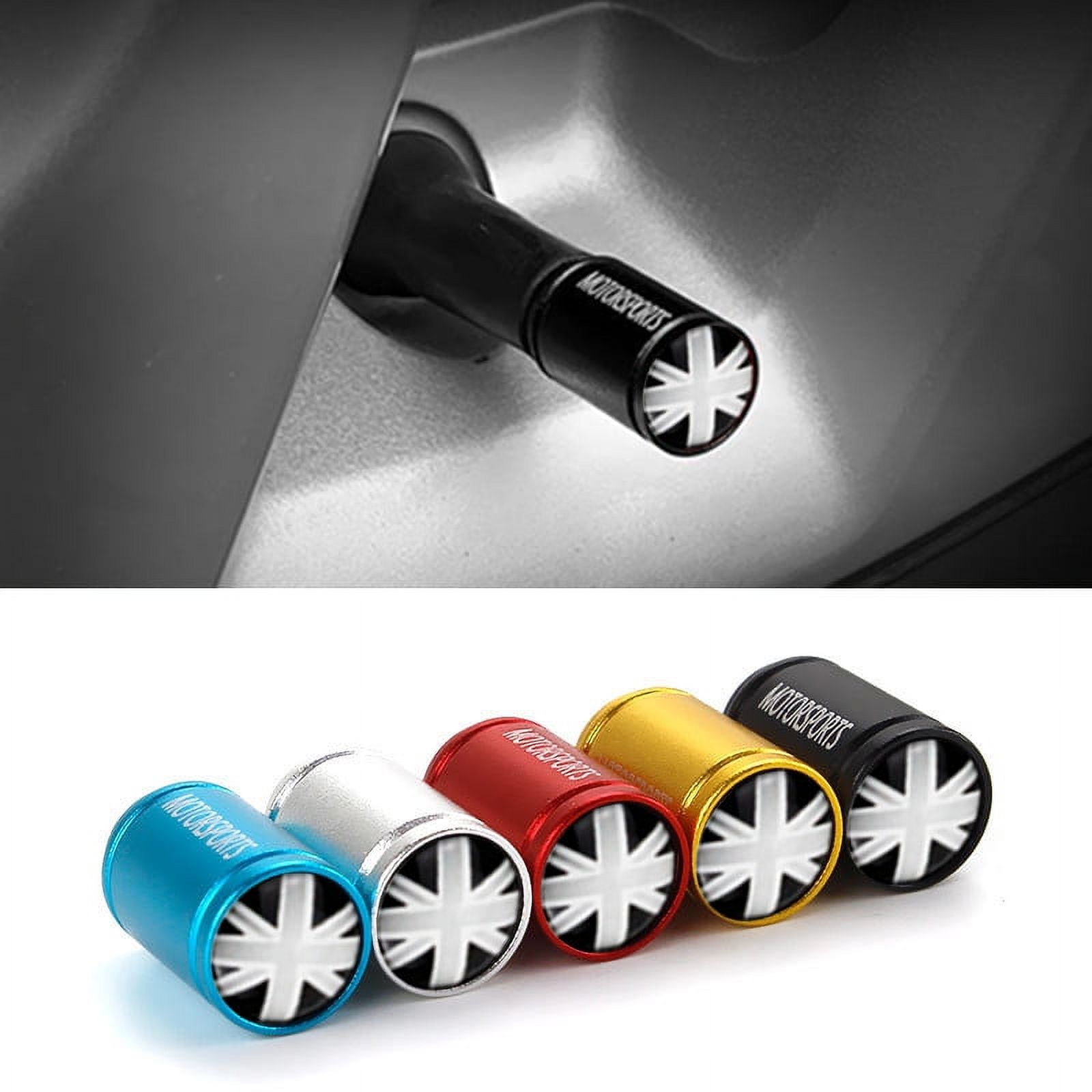 Union Jack Car Tire Wheel Rims Stem Air Valve Caps For Mini Cooper S ...