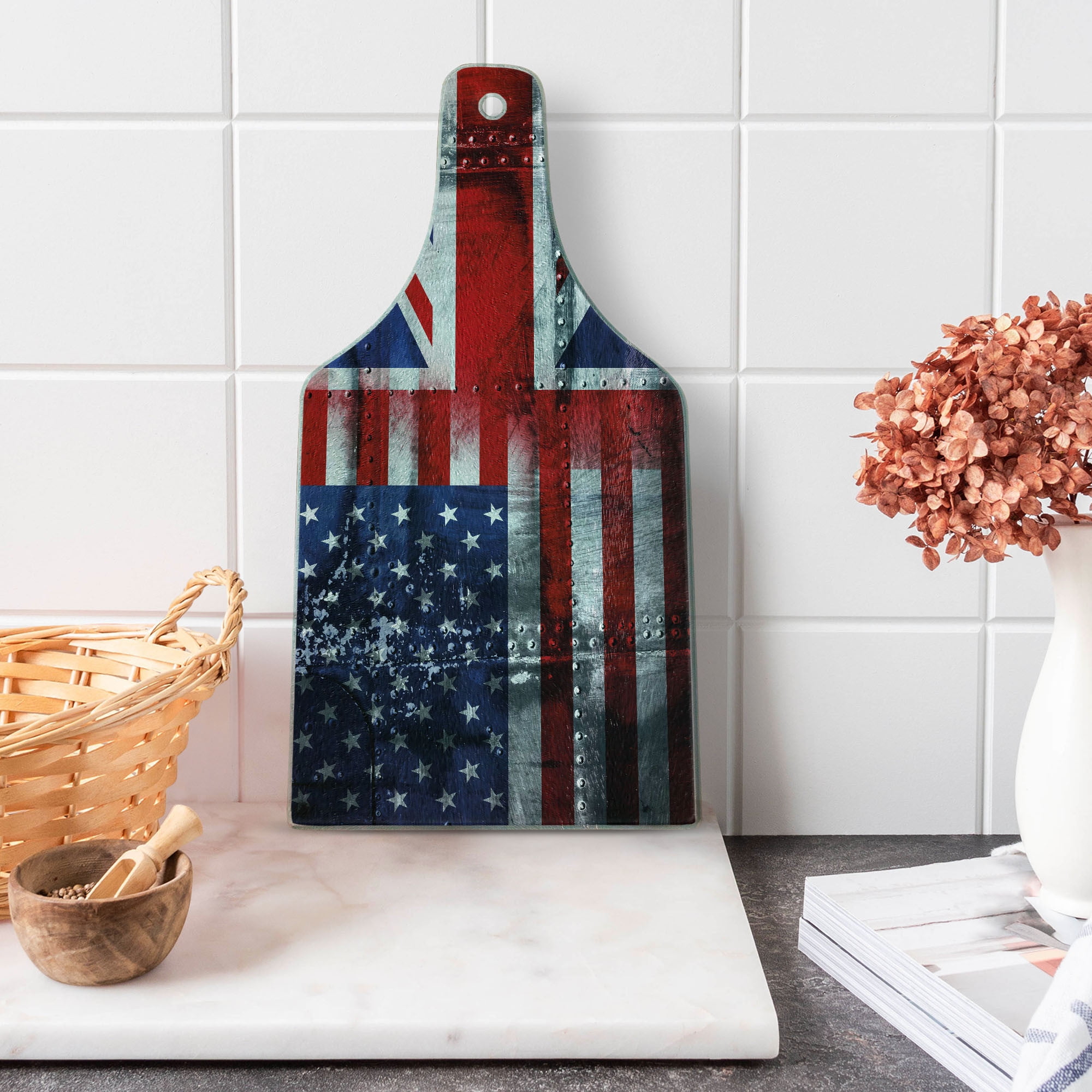 Union Jack Cutting Board, Alliance Togetherness Theme Composition of UK ...