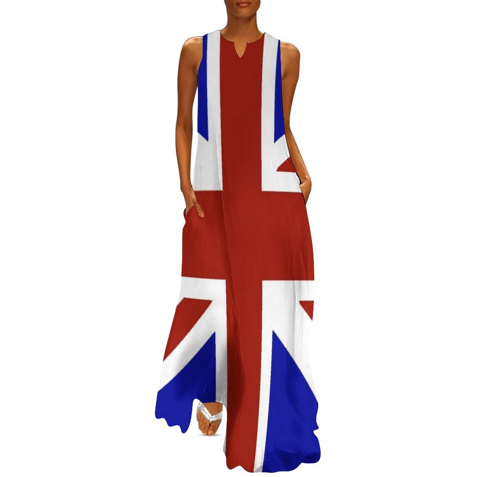 Union Jack (Dark) Long Dress wom's clothing korea stylish Woman ...