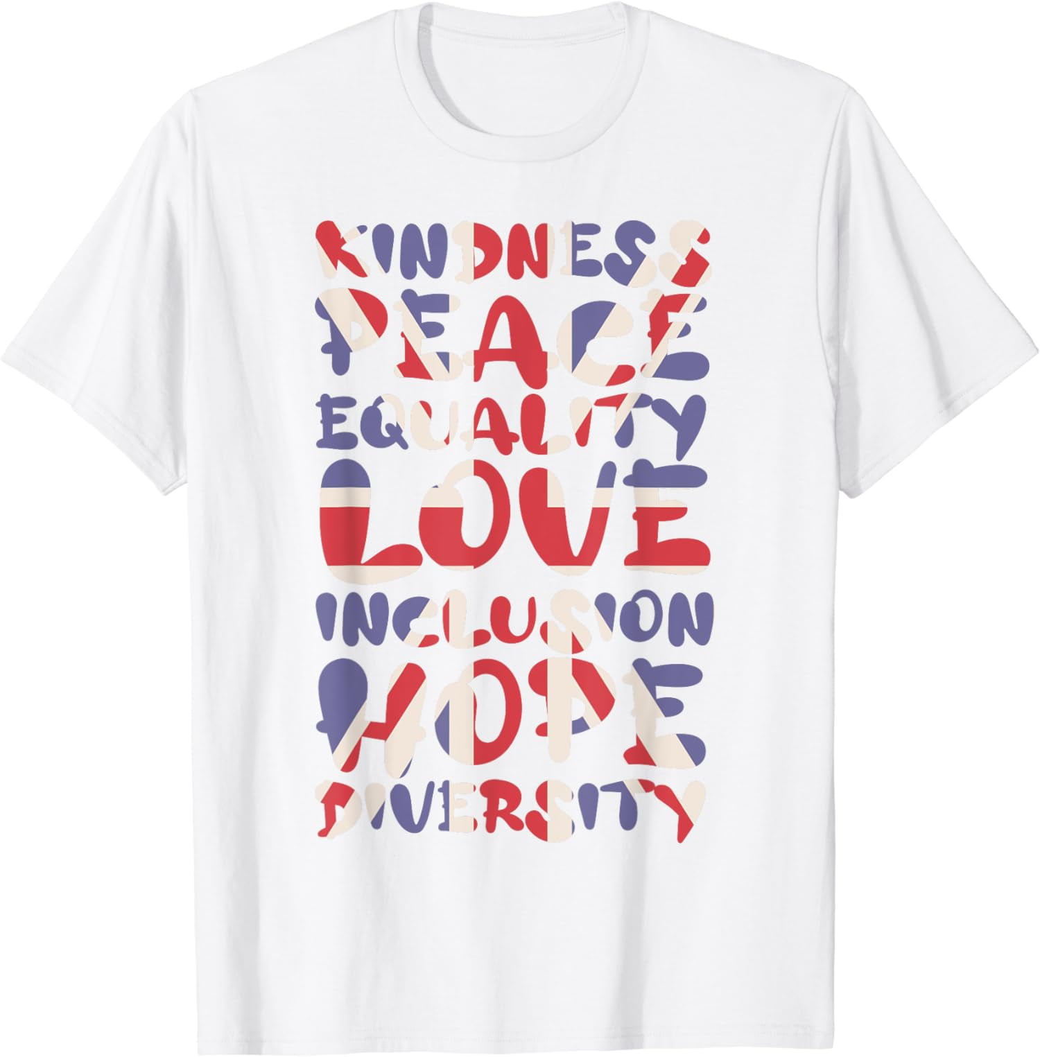 Union Jack Harmony Embraces Kindness, Peace and Equality T-Shirt ...