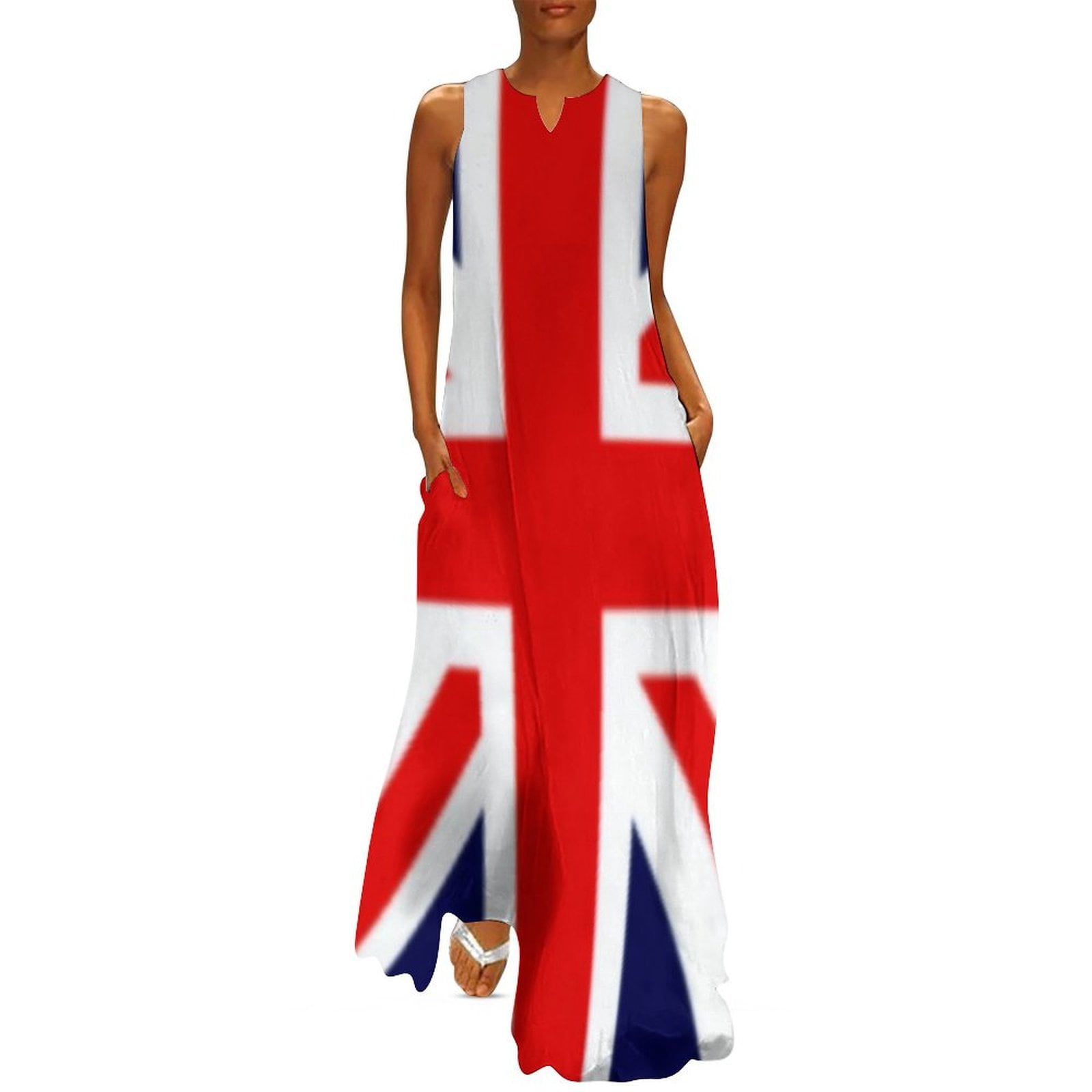 Union Jack Long Dress luxury evening dresses women clothing new ...
