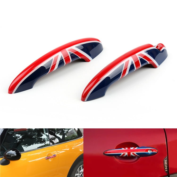 Union Jack UK Flag Checkered Door Handle Cover For Mini Cooper R50 R52 ...