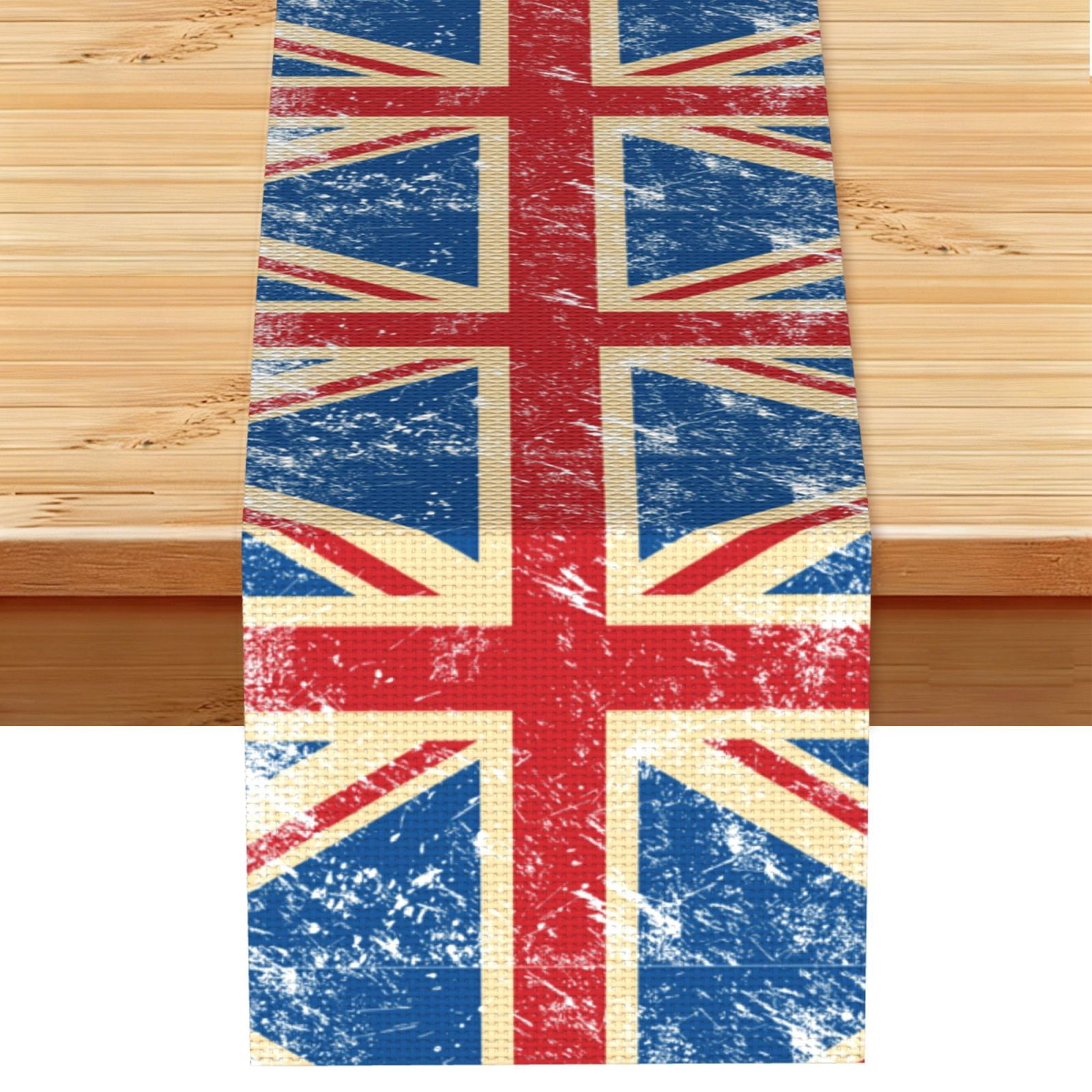 Union Jack Uk Flag Retro Table Runner 13x72 Inch for Dining Table ...