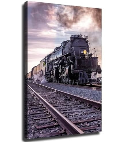 Union Pacific 4014 Big Boy Locomotive Old Train Poster Canvas Print ...