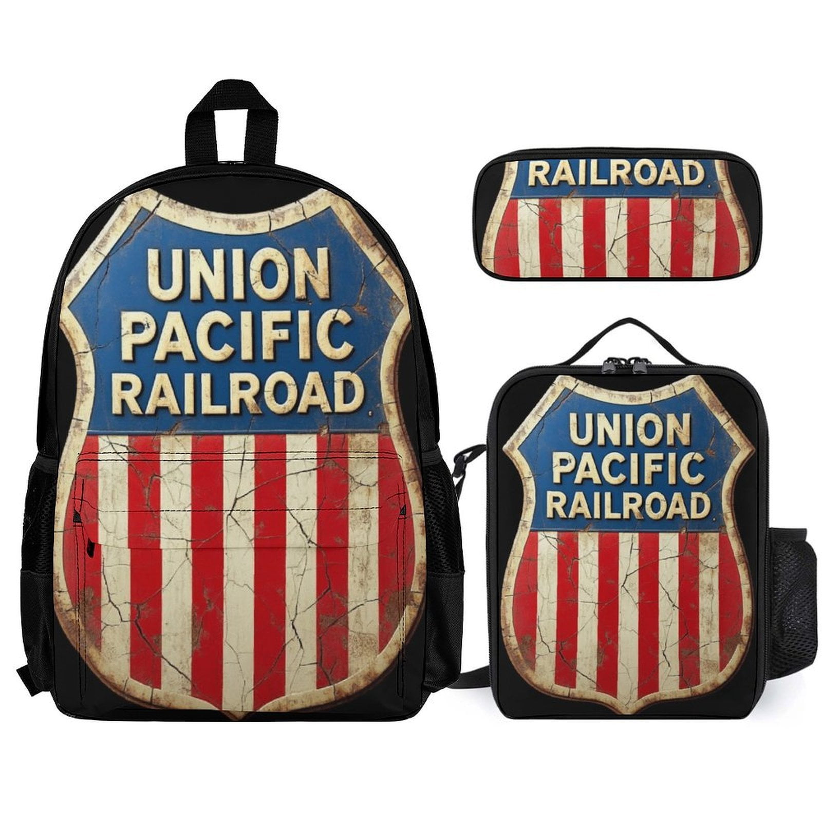 Union Pacific Railroad Sign Backpack 3pcs/set Backpack For Travel With ...