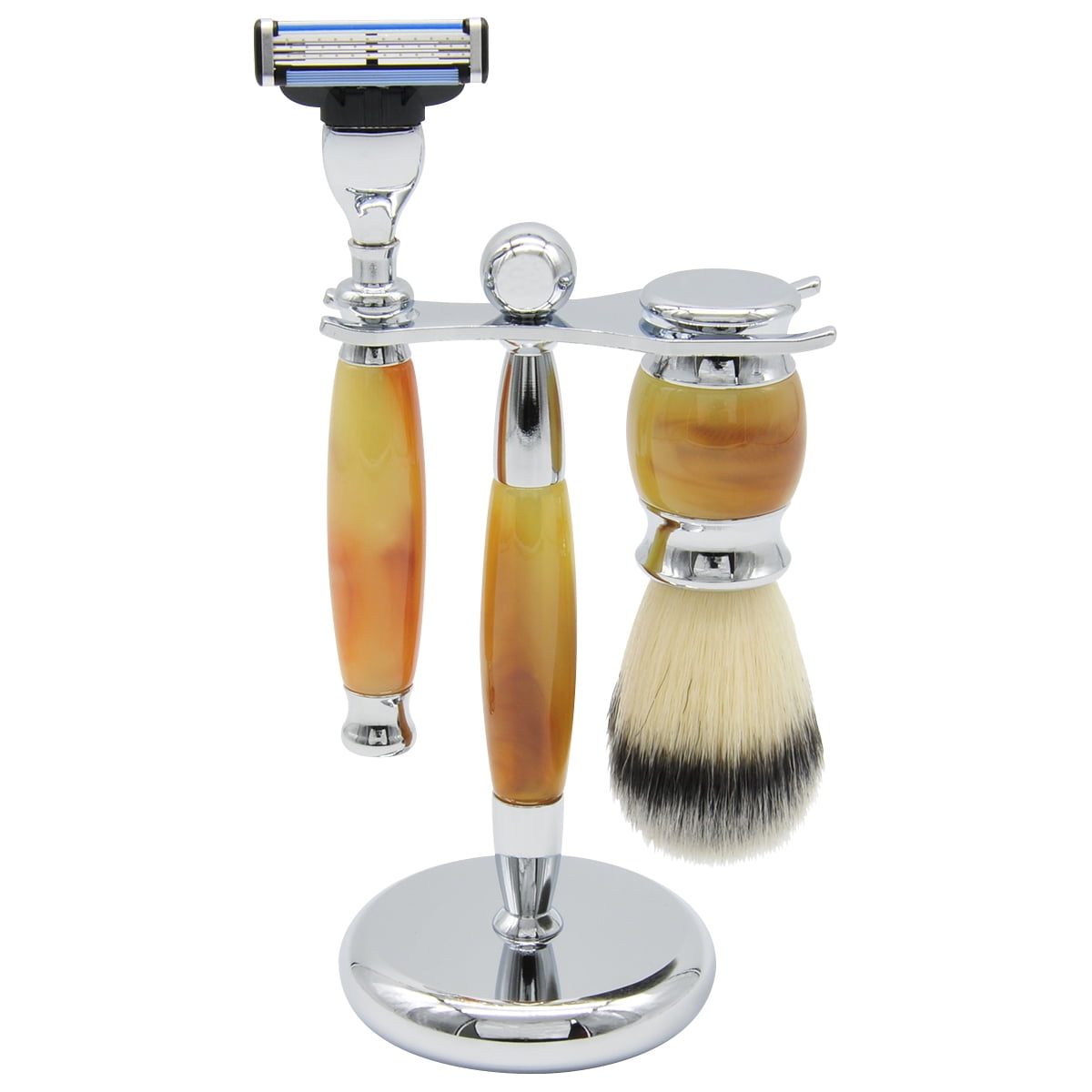 Union Razors Three Piece Shave Kit Tiger Eye - Walmart.com