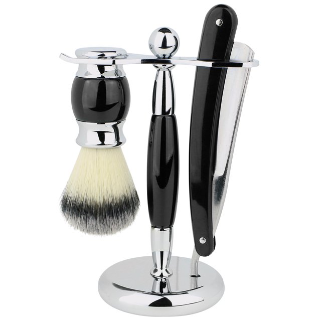 Union Razors Three Piece Straight Shave Kit Black - Walmart.com