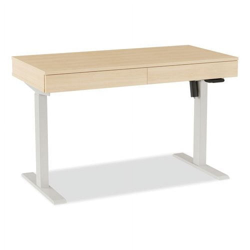 Union & Scale Essentials Deluxe Electric Sit-Stand 2-Column Workstation ...