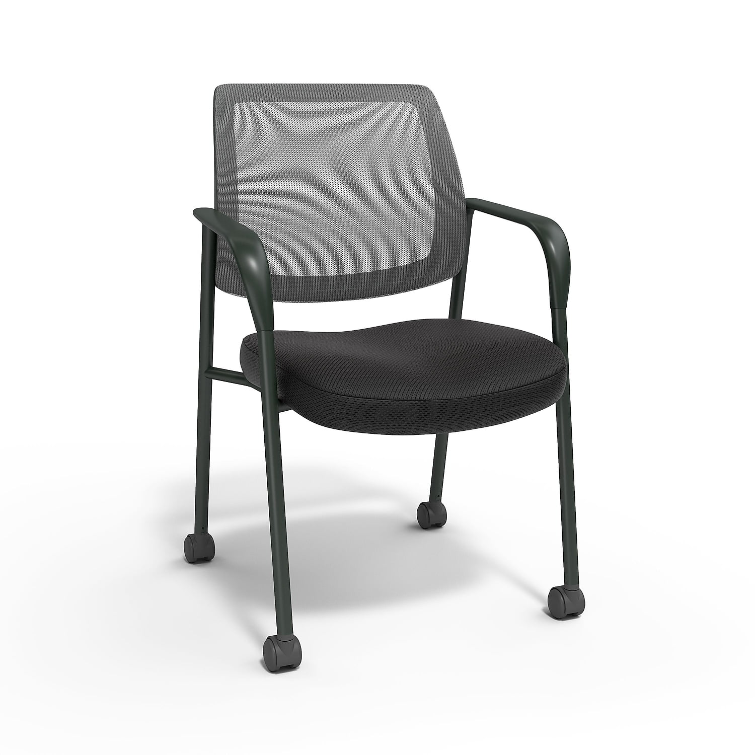 Union & Scale Essentials Mesh/Fabric Guest Chair Black (UN61297-CC ...