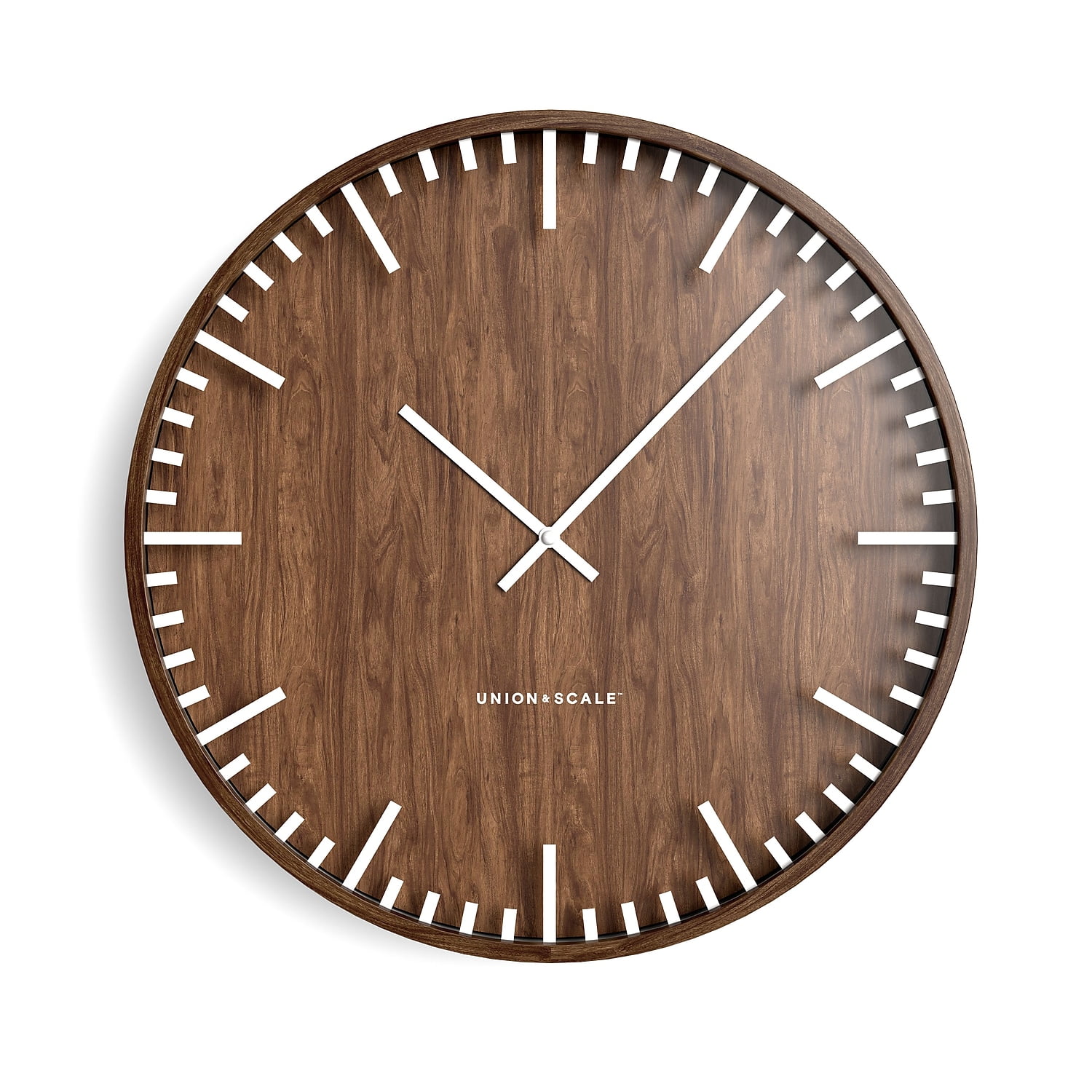 Staples Union & Scale Essentials Wall Clock Wood 16" 2/Pack UN61579 ...