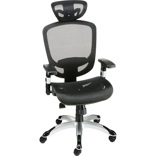 Union & Scale FlexFit Hyken Mesh Task Chair Black 2/Pack Office Base ...
