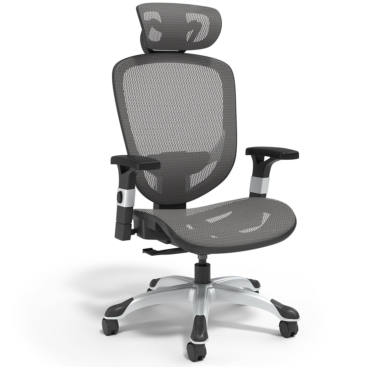 Union & Scale Flexfit Hyken Charcoal Gray Office Task Chair with Swivel ...