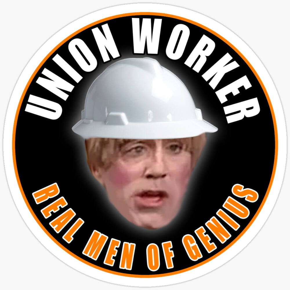 Union Worker Real Men Of Genius Sticker Phone Decal Water Bottle ...