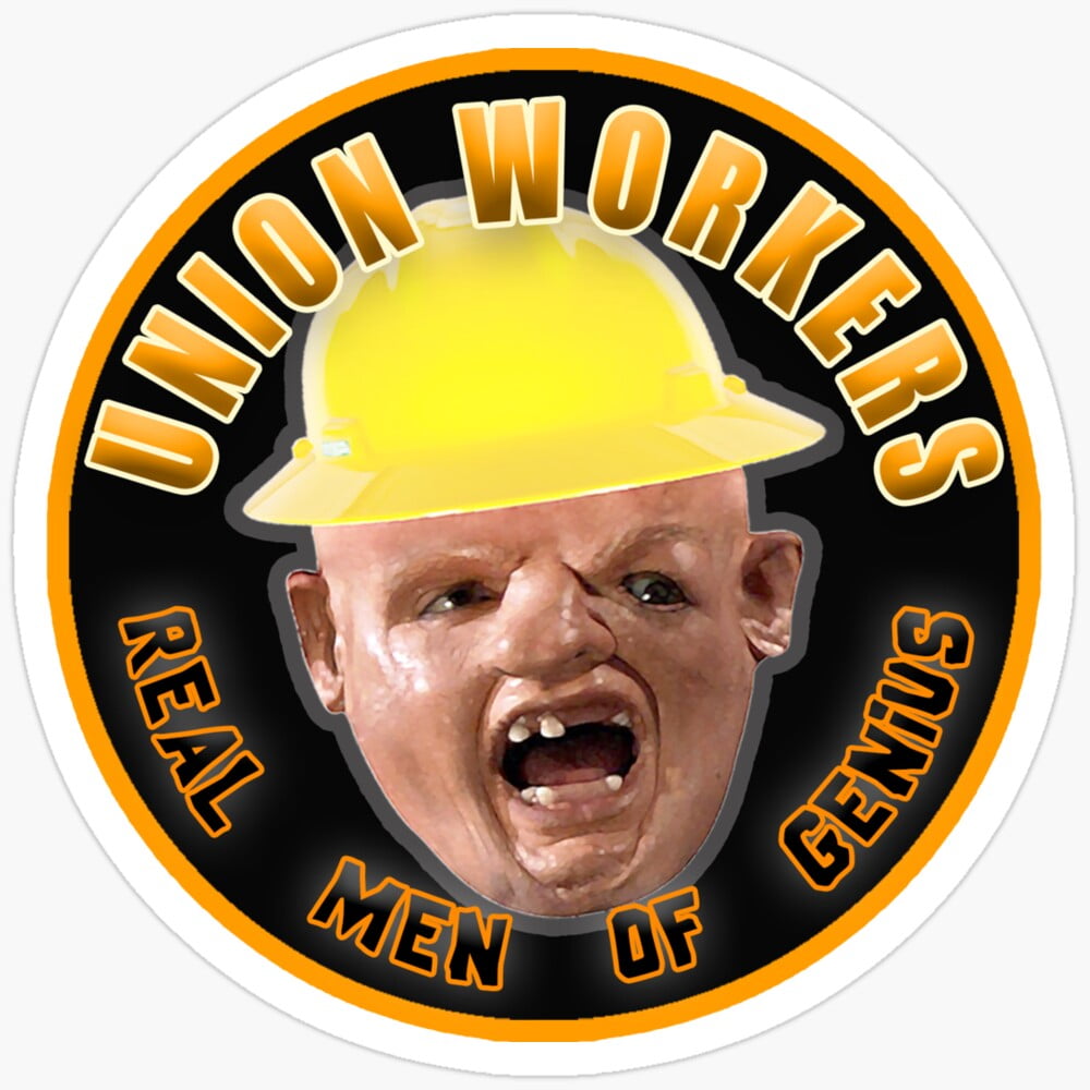 Union Workers - Real Men Of Genius Sticker Phone Decal Water Bottle ...