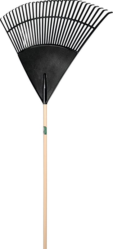 UnionTools 64169 Leaf Rake, Polypropylene Tine, 30-Tine, Hardwood ...