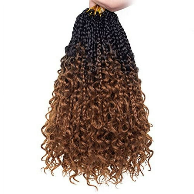 Unionbeauty 14 Inch Boho Box Braids Crochet Hair 8 Packs Goddess Box ...
