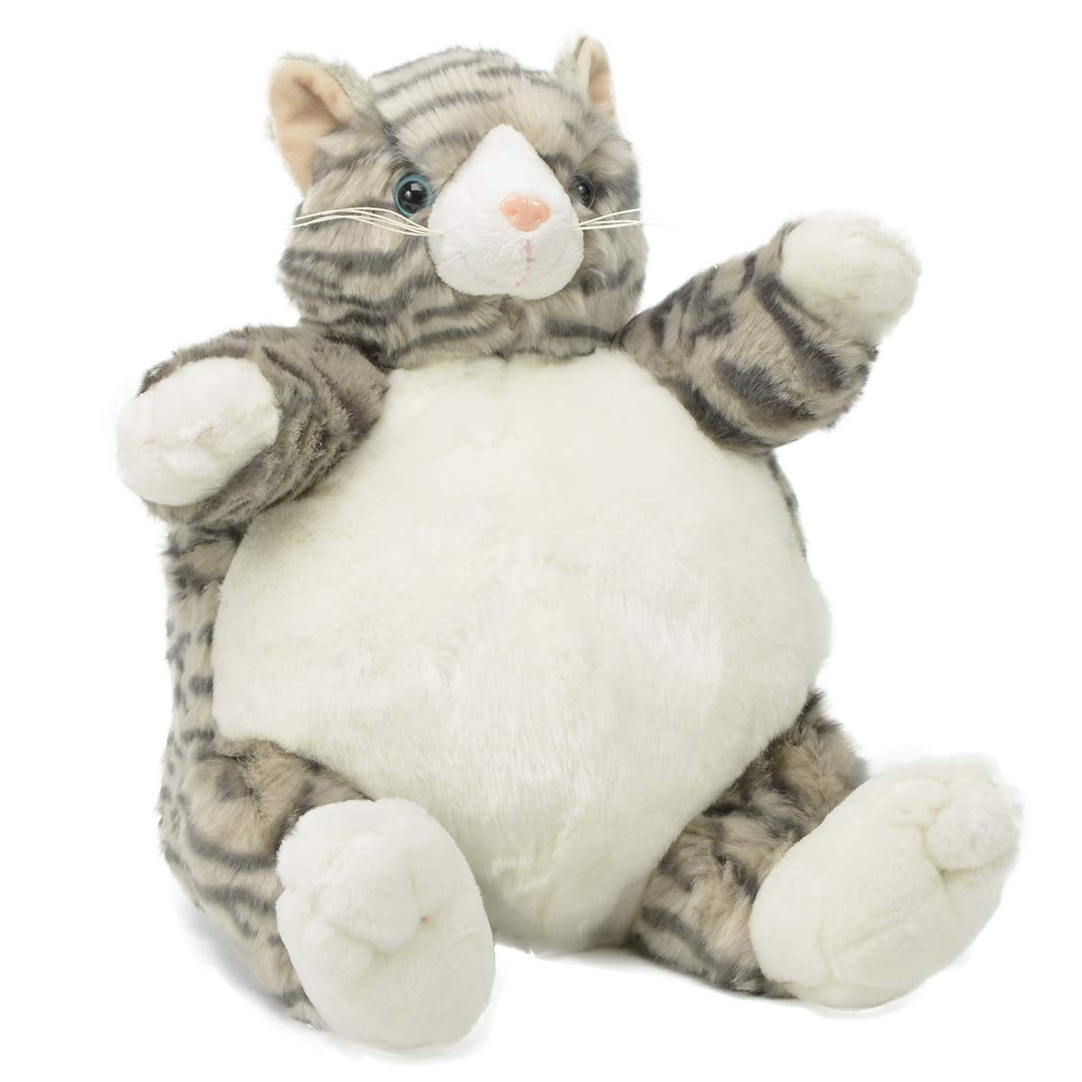 Unipak 9" Grey Tabby Cat Plumpee Plush - Walmart.com