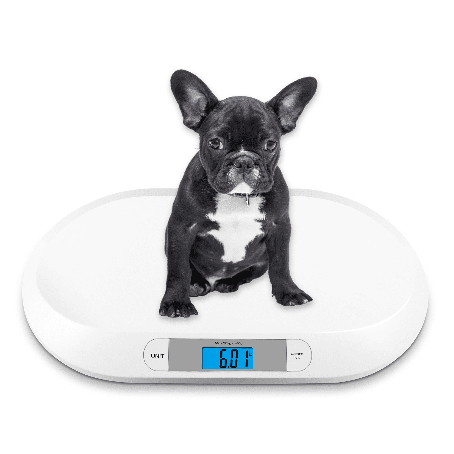 Unipaws Digital pet Scale for Dogs Cats Babies 44 Pound Capacity pounds ...