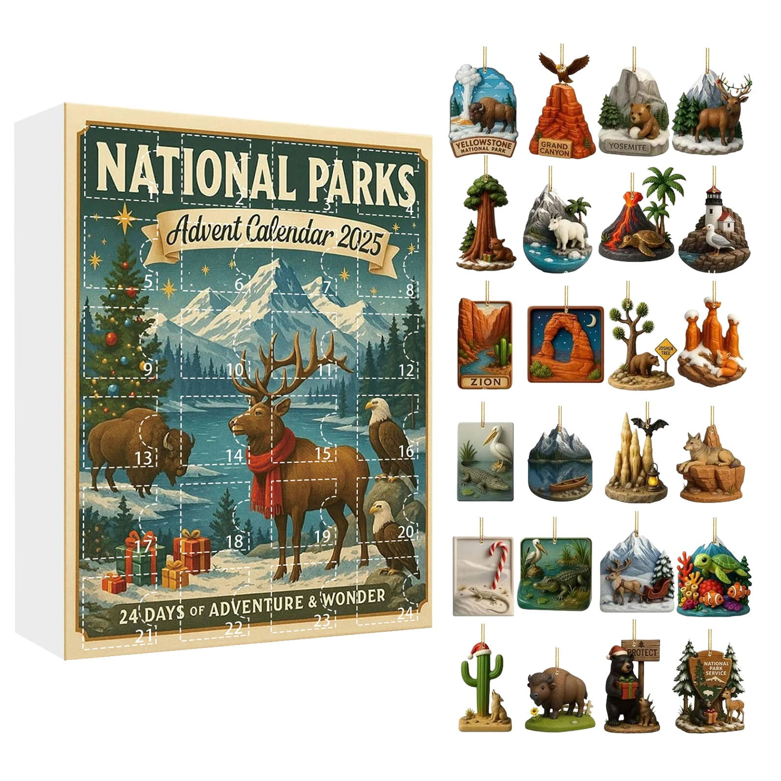 Unique 2025 National Parks Advent Calendar: 24 Iconic Landscapes ...